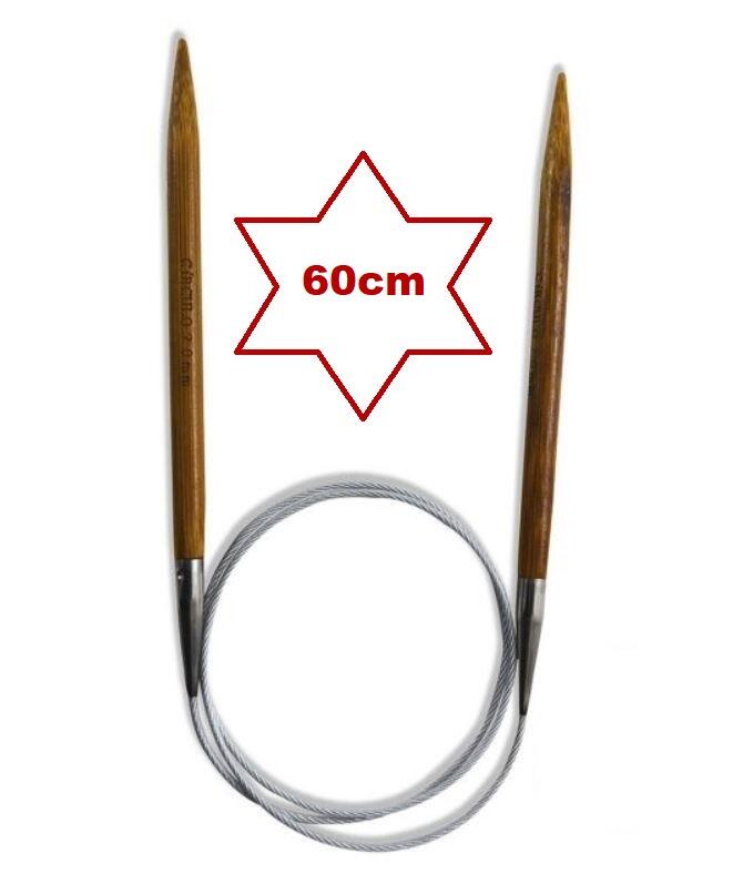 Agulha Circular de Bambu 60cm Circulo